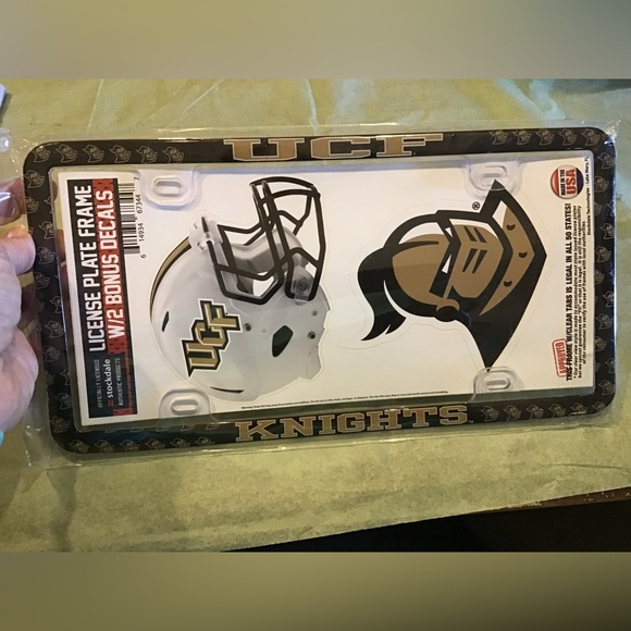 unbranded | Accents | Ucf Knights License Plate Frame With Decals ...